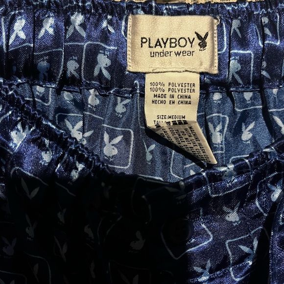 PLAYBOY | Intimates & Sleepwear | Vintage Navy Blue And Light Blue ...